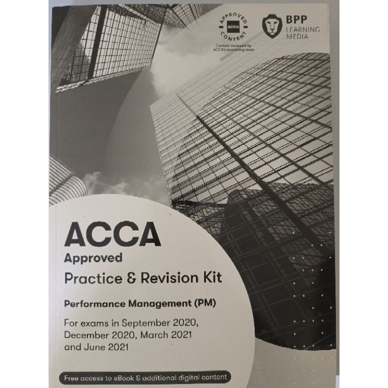 ACCA Approved Performance Management Practice & Revision Kit | Shopee Malaysia