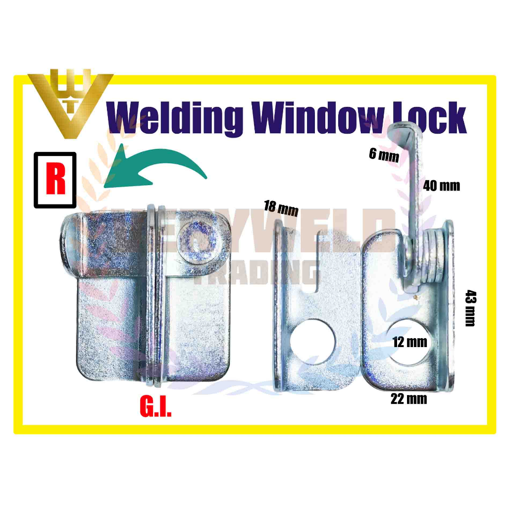 VERYWELD Welding Window Lock / Selak Pagar Besi / Lock Tingkap Besi ...