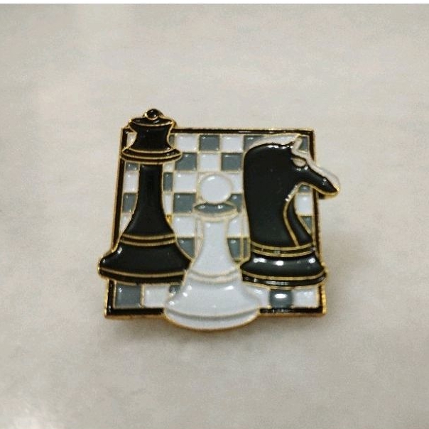 Chess Badge Pin - Square Chess Badge Brooches Pin | Shopee Malaysia
