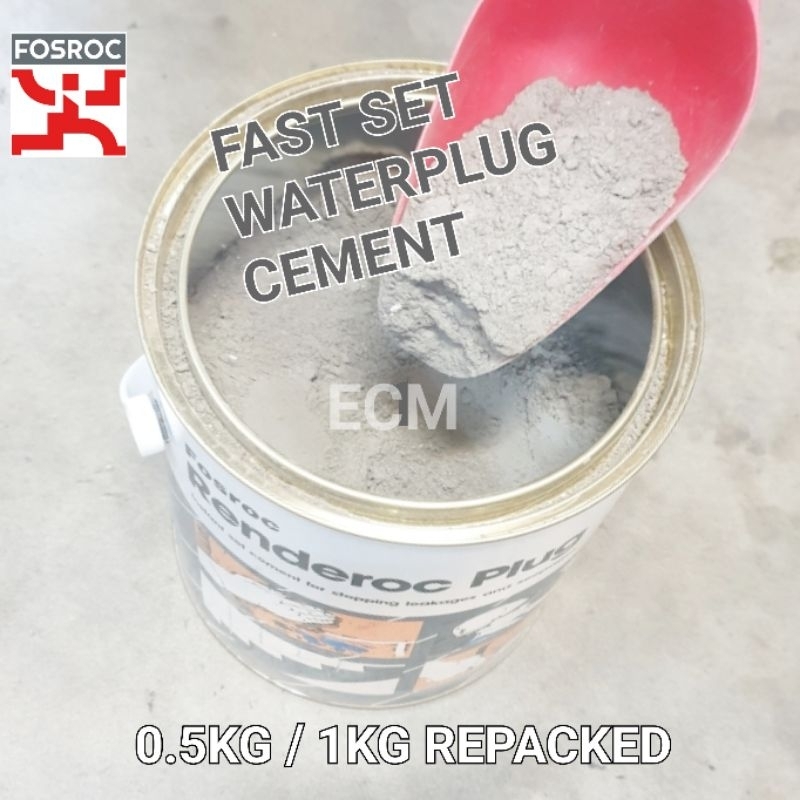 FOSROC RENDEROC PLUG (4.5KG / 1KG REPACKED) Simen Keras Cepat Kering ...
