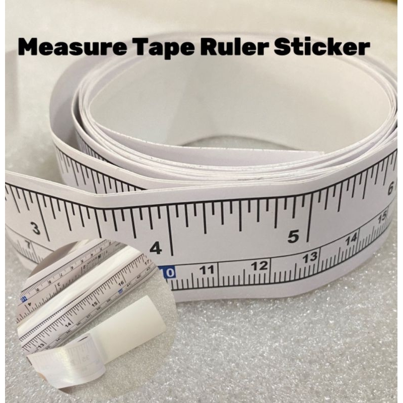 Tape Ruler/Pembaris Ukur Sticker/90CM/Self Adhesive Measure Tape For ...
