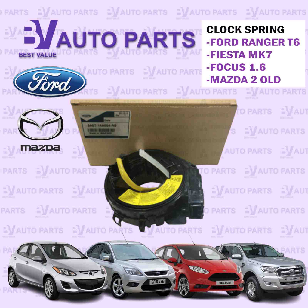 CLOCK SPRING FORD RANGER T6, FIESTA MK7, FOCUS 1.6, MAZDA 2 OLD ...