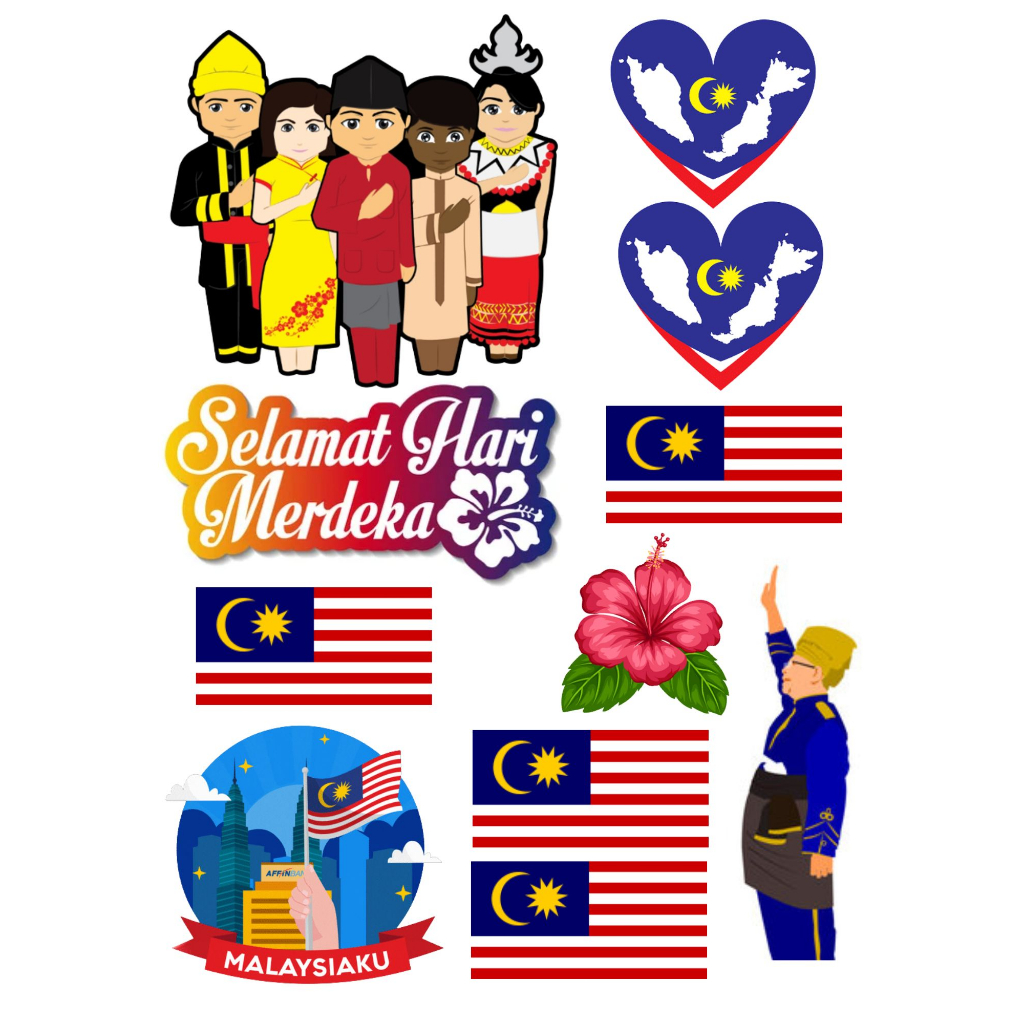 Selamat Hari Merdeka Topper Cake | Shopee Malaysia