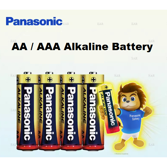 Original Panasonic Alkaline AAA Size Battery Panasonic Alkaline AA Battery Extra Heavy Duty ...