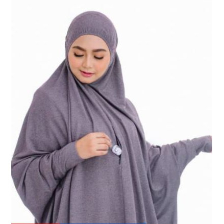 Mini Telekung Berlengan Cotton Denim Pilihan Berpoket atau Tiada Poket (Telekung Sahaja ...