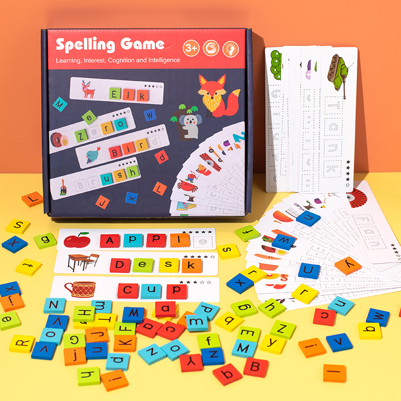 Spelling Game Early Learning Educational Toy Kid Baby ABC Alphabet Word ...