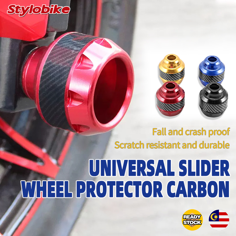 UNIVERSAL CARBON WHEEL SLIDER WHEEL PROTECTOR FORK PROTECTOR Y16ZR ...