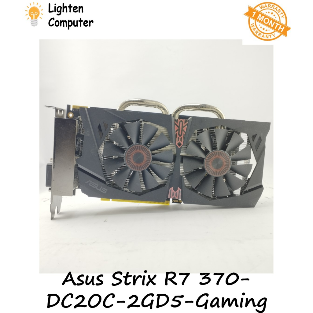 Asus Strix R7 370-DC2OC-2GD5-Gaming Graphic Card | 6 pin | GDDR5 ...