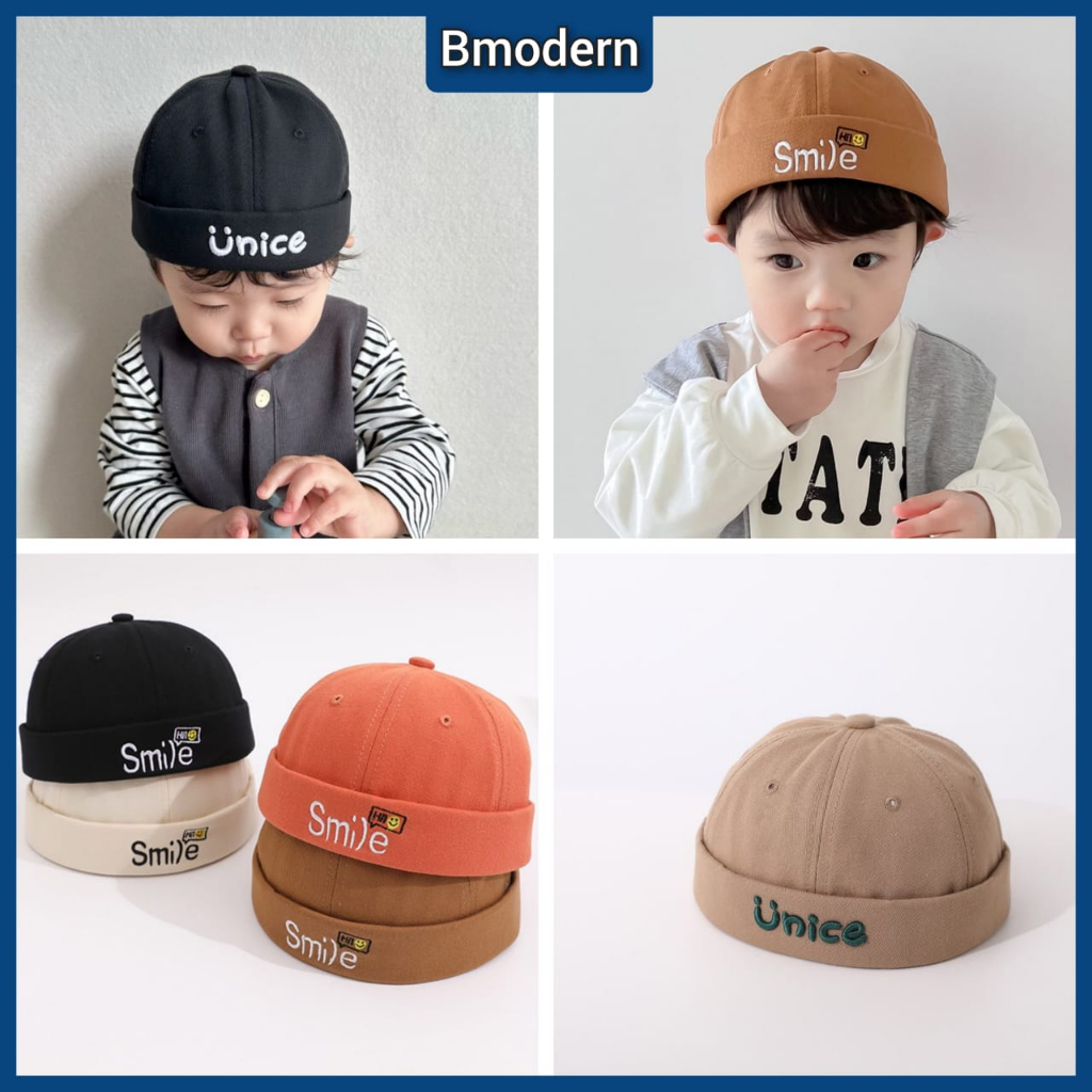 Topi Kopiah budak Viral Topiah Trend Baru Songkok Roll Hat Sailor Cap ...