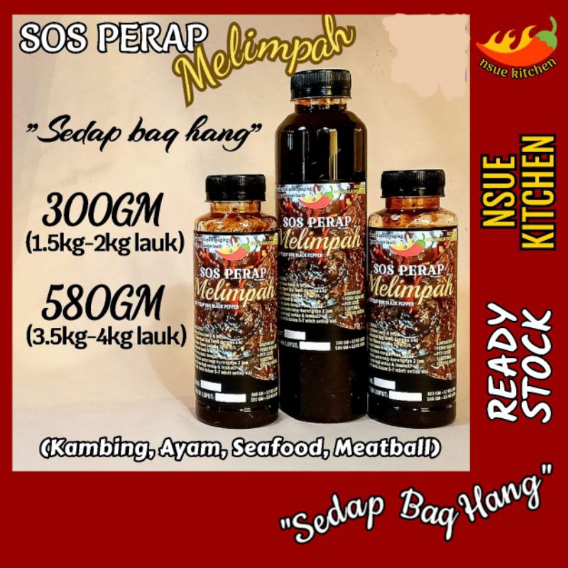 [PROMO] NSUE KITCHEN Sos Perap Bbq Blackpepper Rempah Perapan Kambing ...