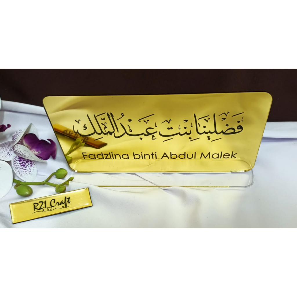Tanda Nama Meja, Table Name Plate, Acrylic Table Name | Shopee Malaysia