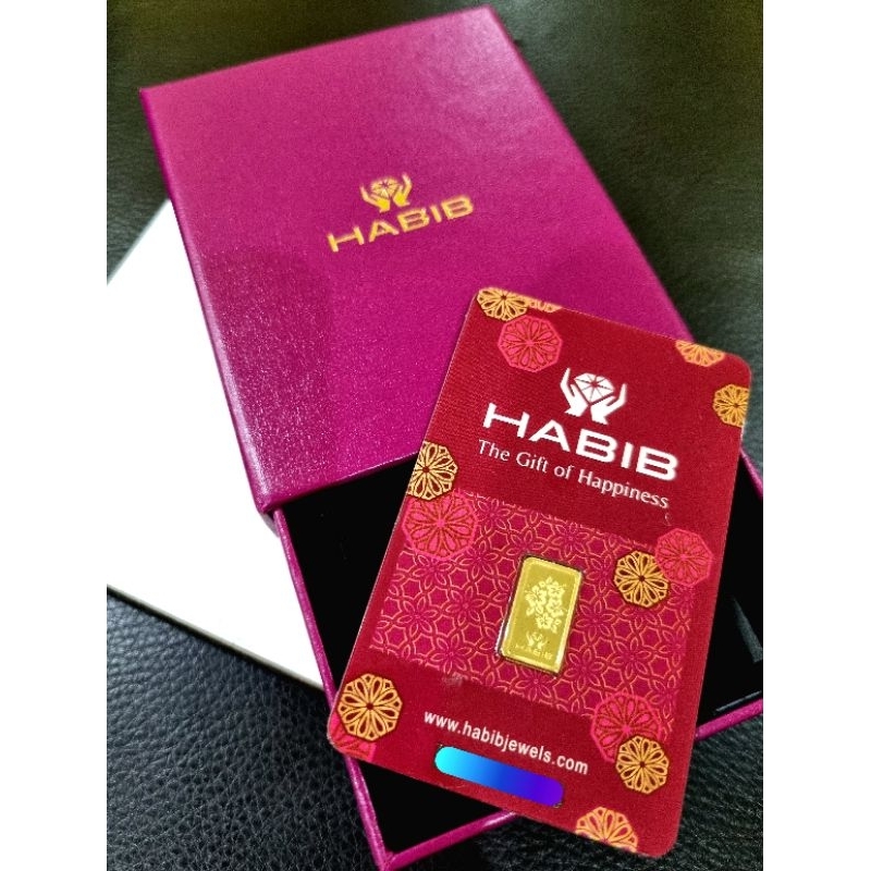 [Ready Stock] - Habib gold bar 1G 999.9 with Box 💥 murah 💥 | Shopee ...