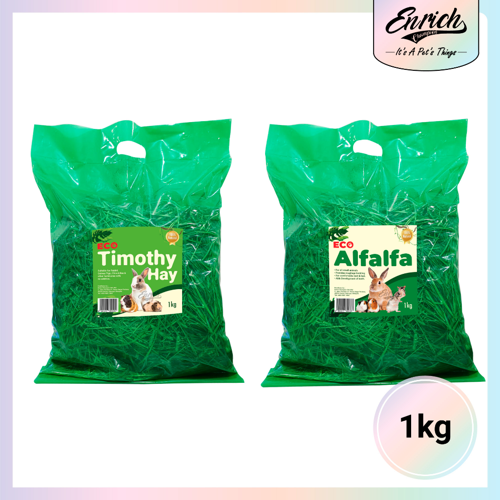 ECO Timothy Hay | Alfalfa Hay | Orchard Grass Hay 500g /1kg | Shopee ...