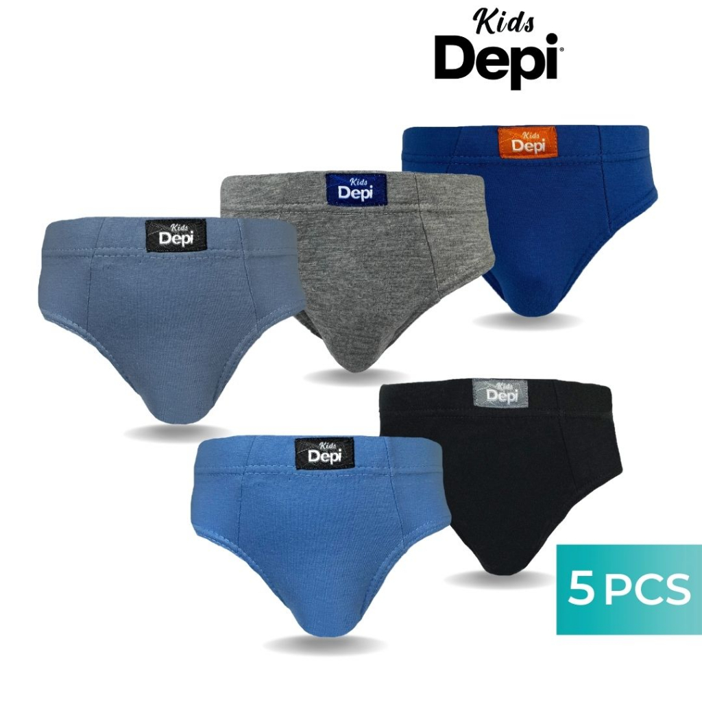 Depi Kids Boy Underwear Premium Cotton Mini Brief for Children Assorted ...