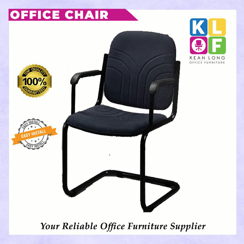 KLOF 3V Office Study Chair with Handle & Fabric Cushion Backrest ...
