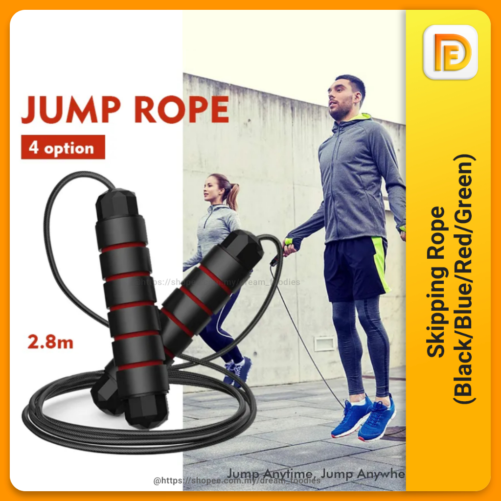 Fitness Skipping Rope Strong Metal Steel Wire Weight Jumping Rope Tali ...