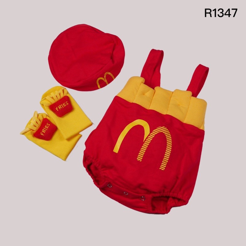 French Fries Baby Costume 3pcs | Shopee Malaysia