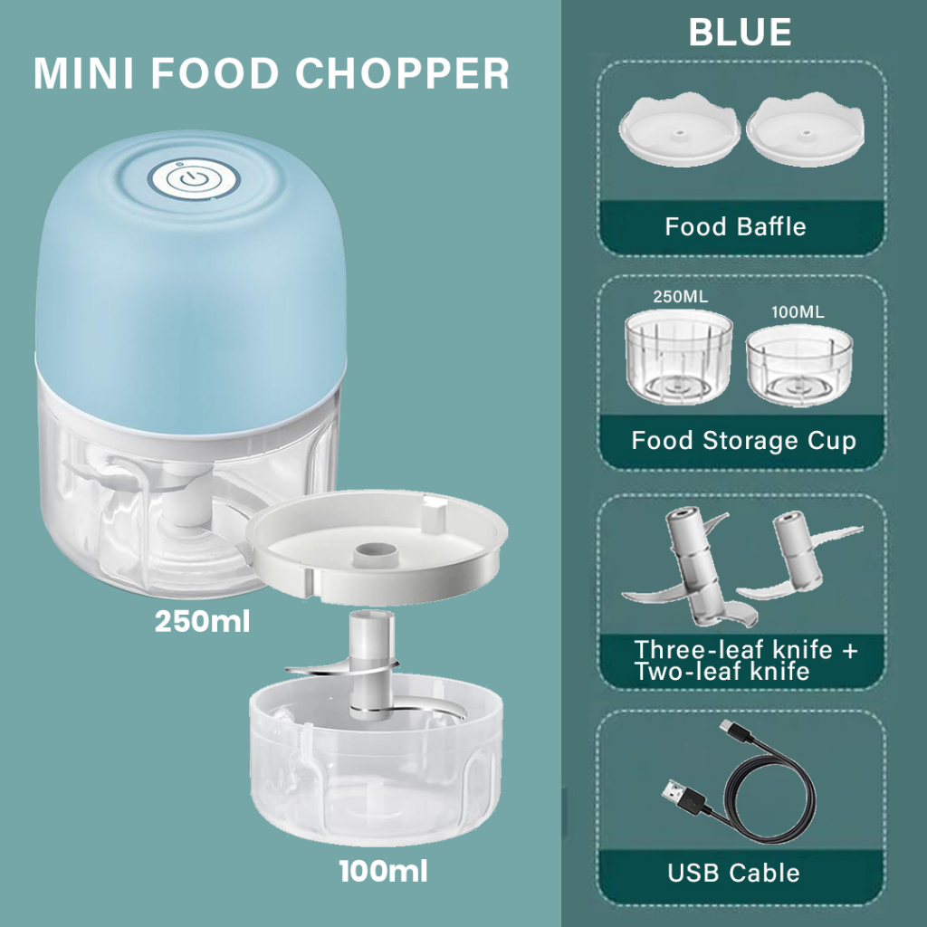 Mini blender SIZE 250ML + 100 ML WIRELESS Mini Blender / Pengisar ...
