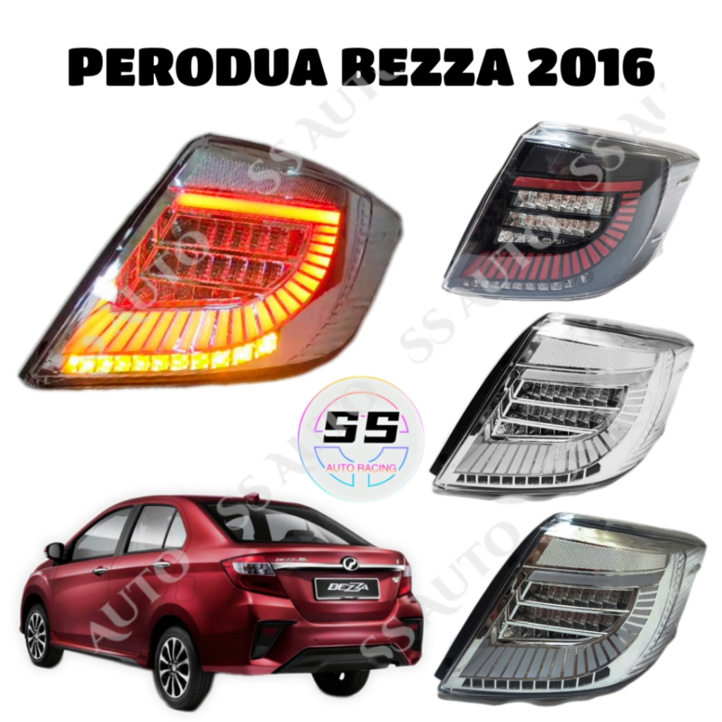 PERODUA BEZZA 2016-2022 TAIL LAMP/DRAGON SCALE DESIGN/RUNNING SIGNAL ...