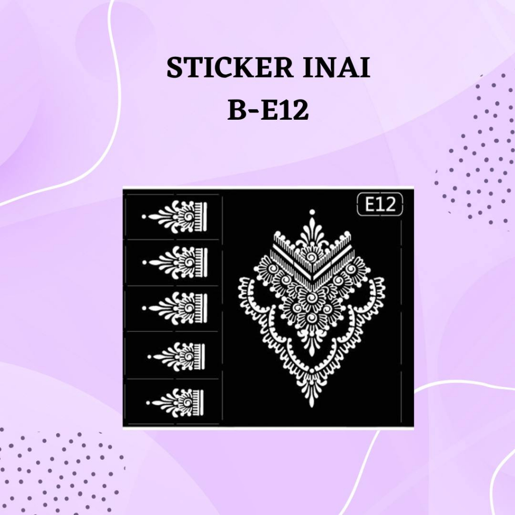 Sticker Corak Inai / Henna Stencil / Sticker Inai / Henna Sticker ...