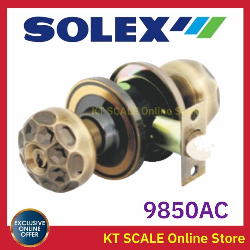 SOLEX CYLINDRICAL DOOR LOCK 9850 SERIES | Shopee Malaysia