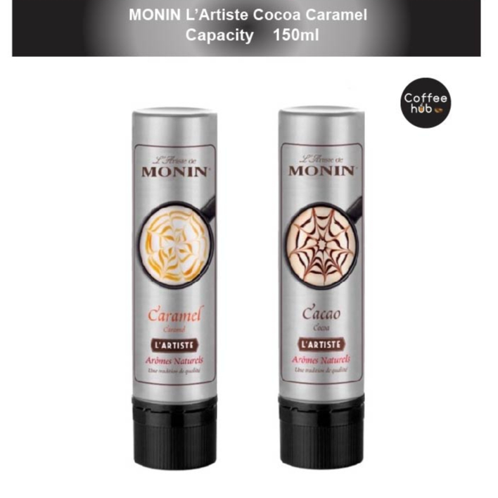 (Ready Stock)MONIN L'Artiste Cocoa Caramel Sauce (150ml) for Latte Art/ Coffee Art Magical ...