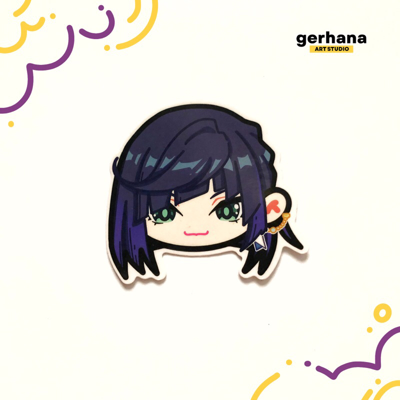 Genshin Impact Chibi Stickers | Aether Kokomi Heizhou Hutao Ganyu ...