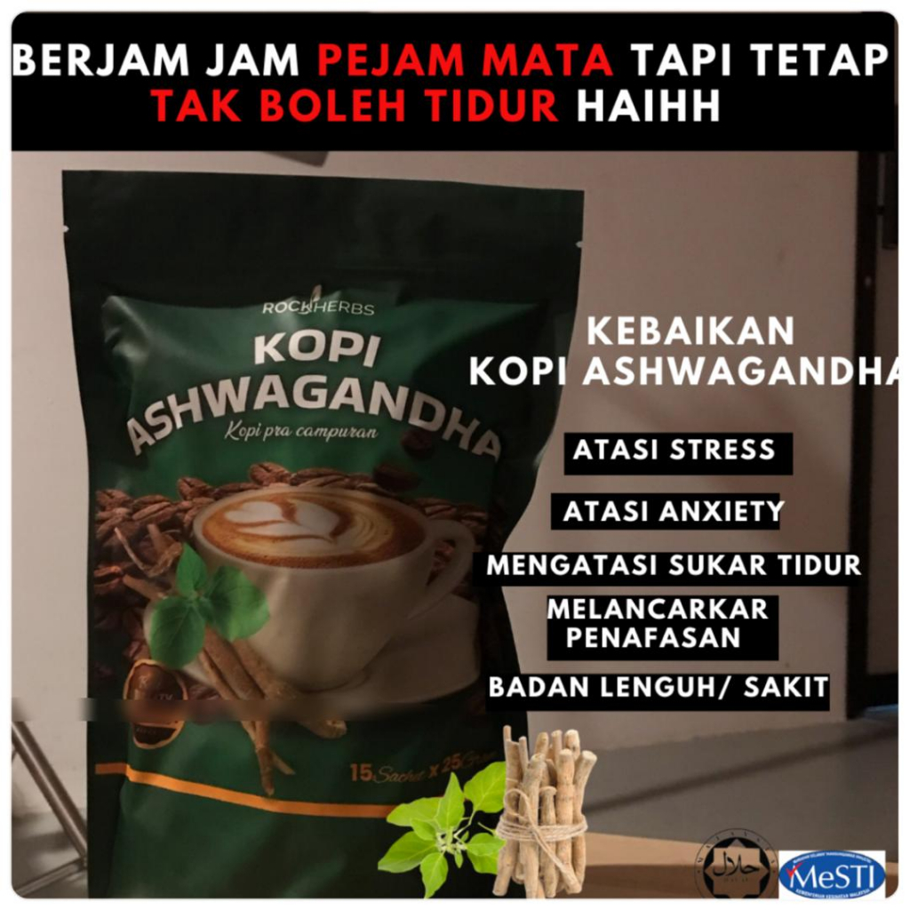 Bebas Gula Halus, Bebas Stress - Kopi Ashwagandha Rockherbs Pilihan ...