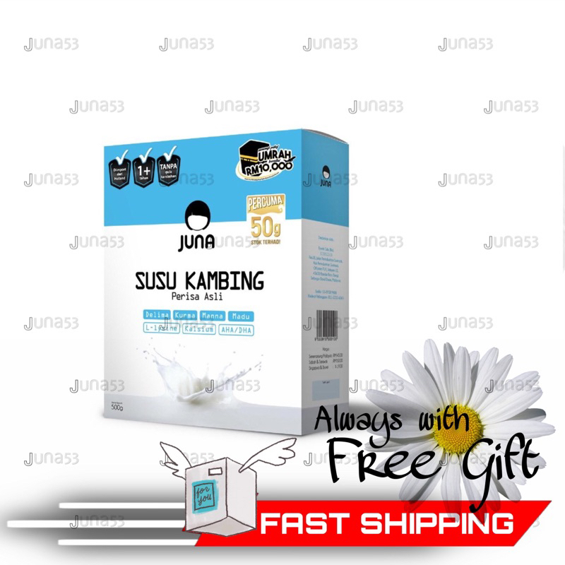 SusuJUNA Susu Kambing perisa asli(500g+50g) | Shopee Malaysia