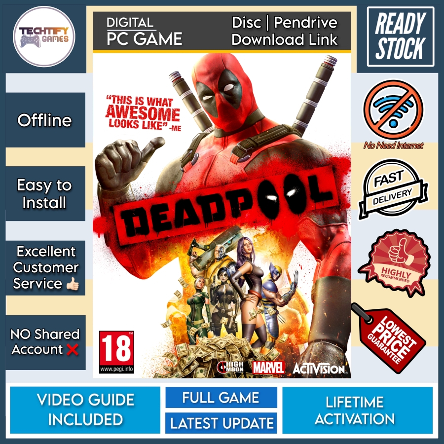 [PC Game] Deadpool - Offline [Disc | Pendrive | Download Link] | Shopee ...