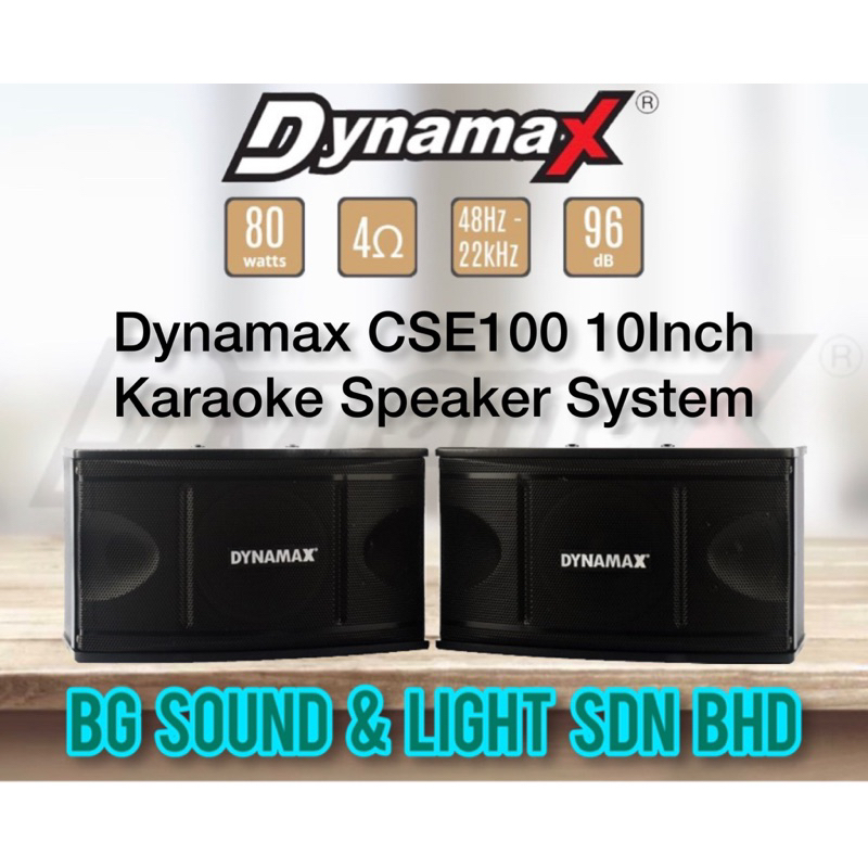 Dynamax cse100 10inch karaoke speaker system | Shopee Malaysia