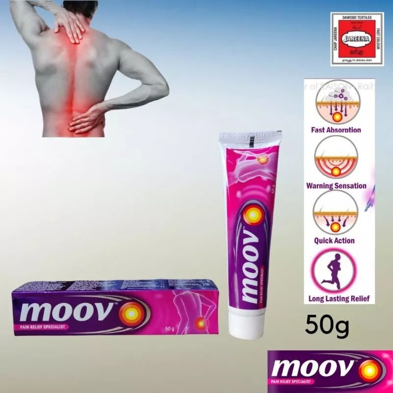 Moov Fast Muscle Pain Relief Cream 50g | Shopee Malaysia