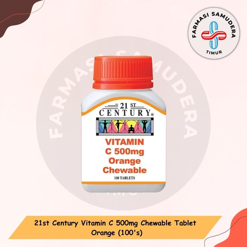 21st Century Vitamin C 500mg Chewable Tablet Orange (100's) | Shopee ...