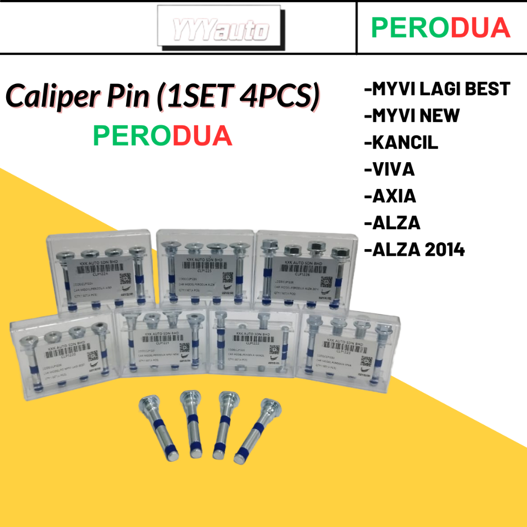 100% ORIGINAL PERODUA Caliper Pin ALZA OLD ALZA AXIA KANCIL MYVI LAGI ...