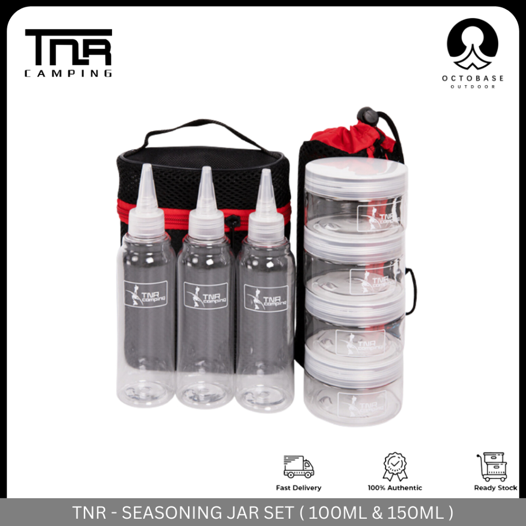TNR CAMPING - SEASONING JAR SET ( 100ML & 150ML ) / SEASONING SET ...