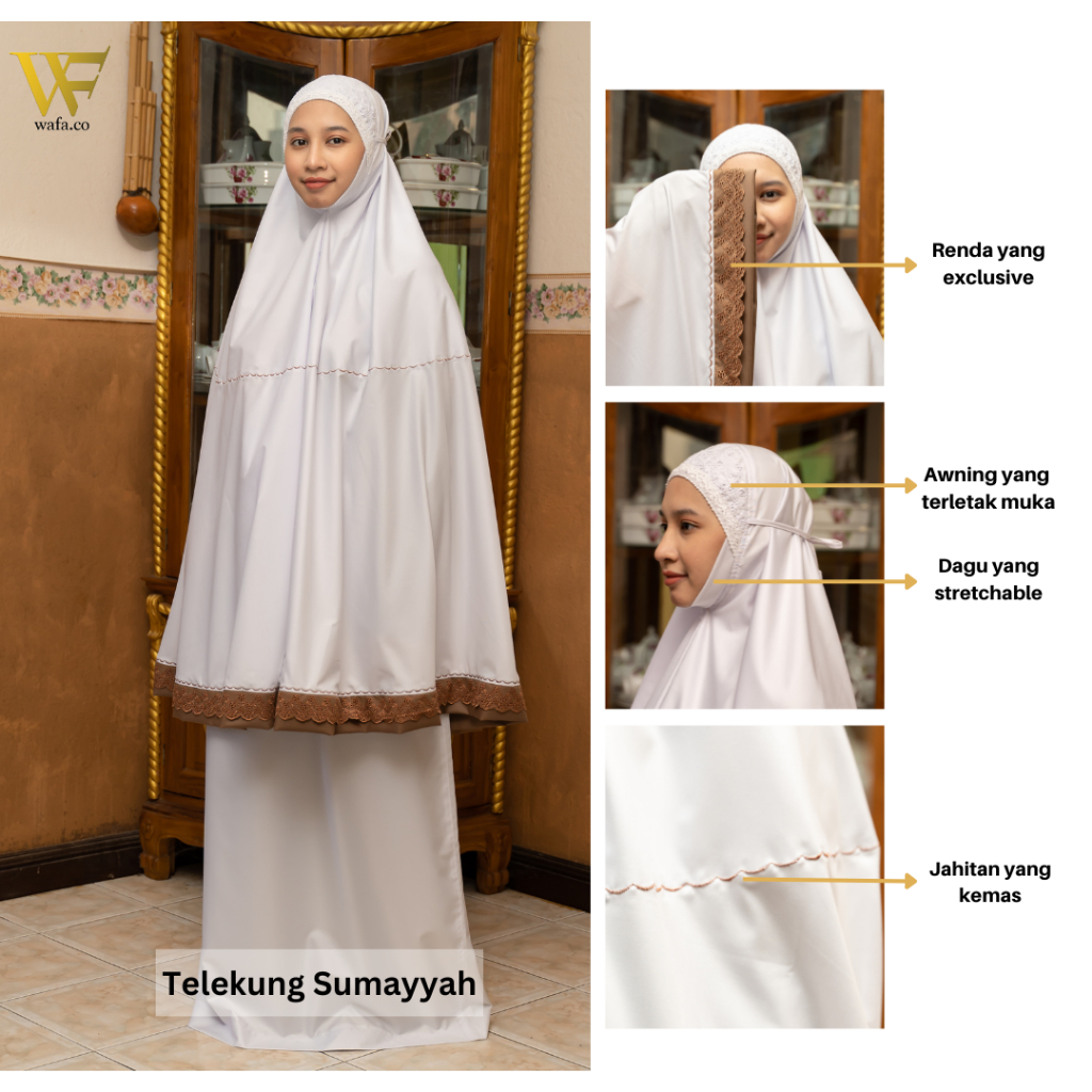🔥FREE ZIPLOCK WAFA + WISH CARD + WARRANTY🔥Telekung Sumayyah by Wafa ...