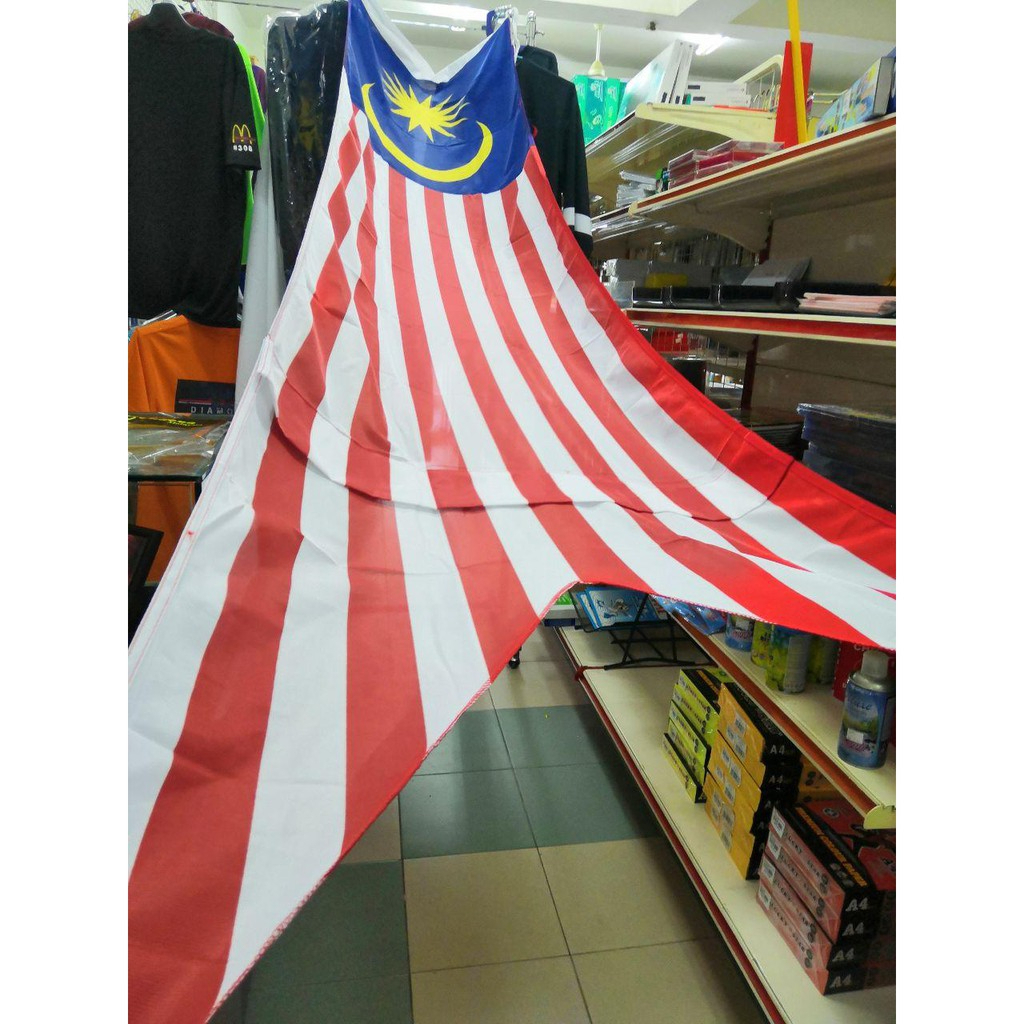 BUNTING BENDERA MALAYSIA HIGH QUALITY 2' X 8' KAIN POLYMESH (READY STOK!!!) | Shopee Malaysia