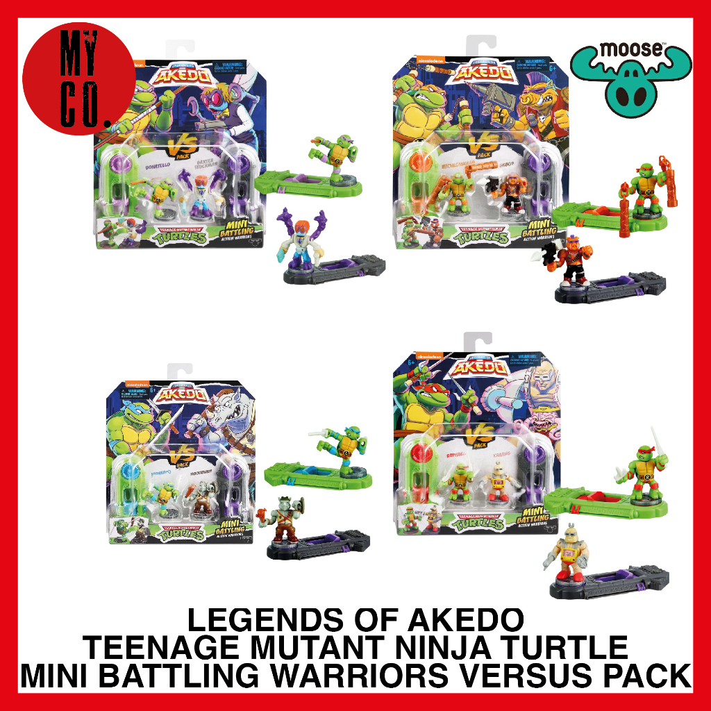 LEGENDS OF AKEDO TEENAGE MUTANT NINJA TURTLE MINI BATTLING WARRIORS ...