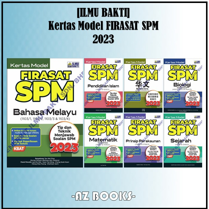 [az] Ilmu Bakti Buku Latihan Kertas Model Firasat Spm Edisi 2023