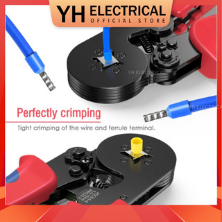 HSC8 Ferrule Crimper Plier Kit 0.25-6mm2 Tubular Terminal Crimping Tool ...