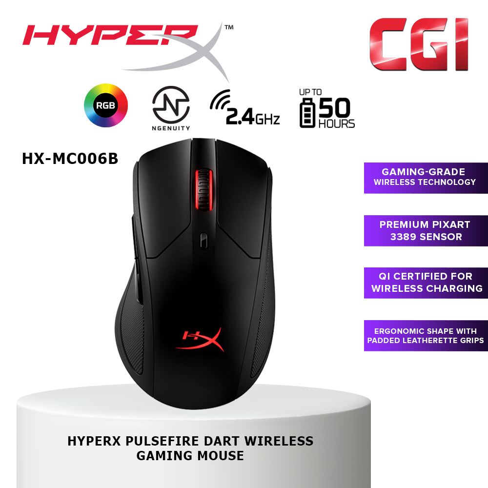 HyperX Pulsefire Dart Wireless Gaming Mouse HX-MC006B | Shopee Malaysia