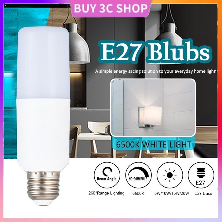 LED Bulb 6500K [ 10W 15W 20W ] Daylight Effect LED White Light Bulb Corn Bulb Stick Bulb Mentol ...