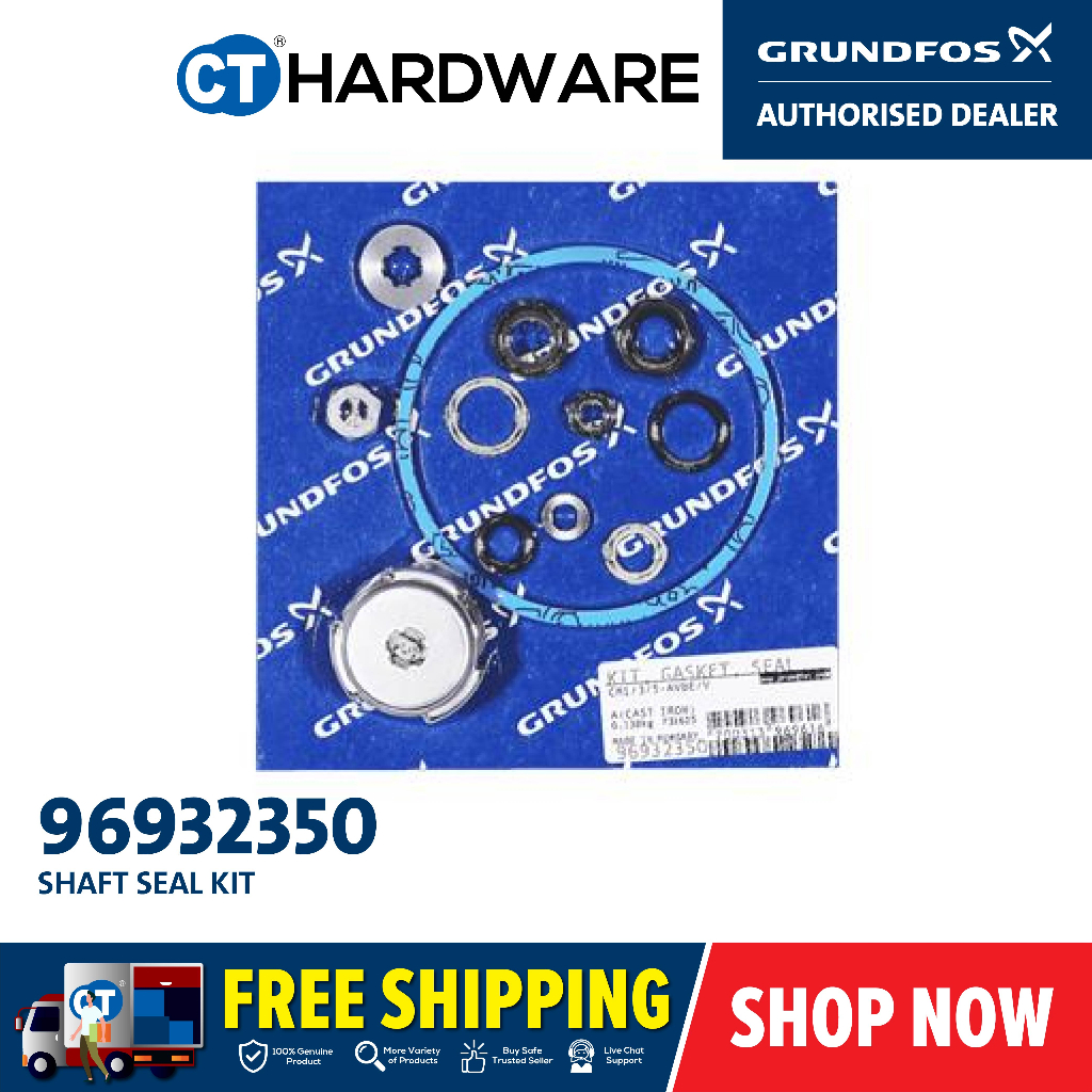 GRUNDFOS 96932350 SHAFT SEAL KIT (CM1 / CM3 / CM5 / UNIECM3 & UNIECM5 ...