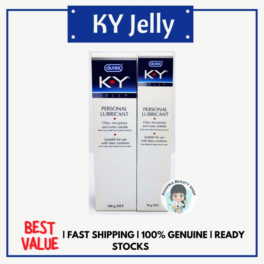 Durex KY Jelly Personal Lubricant Gel 50g/ 100g (Suitable for man ...