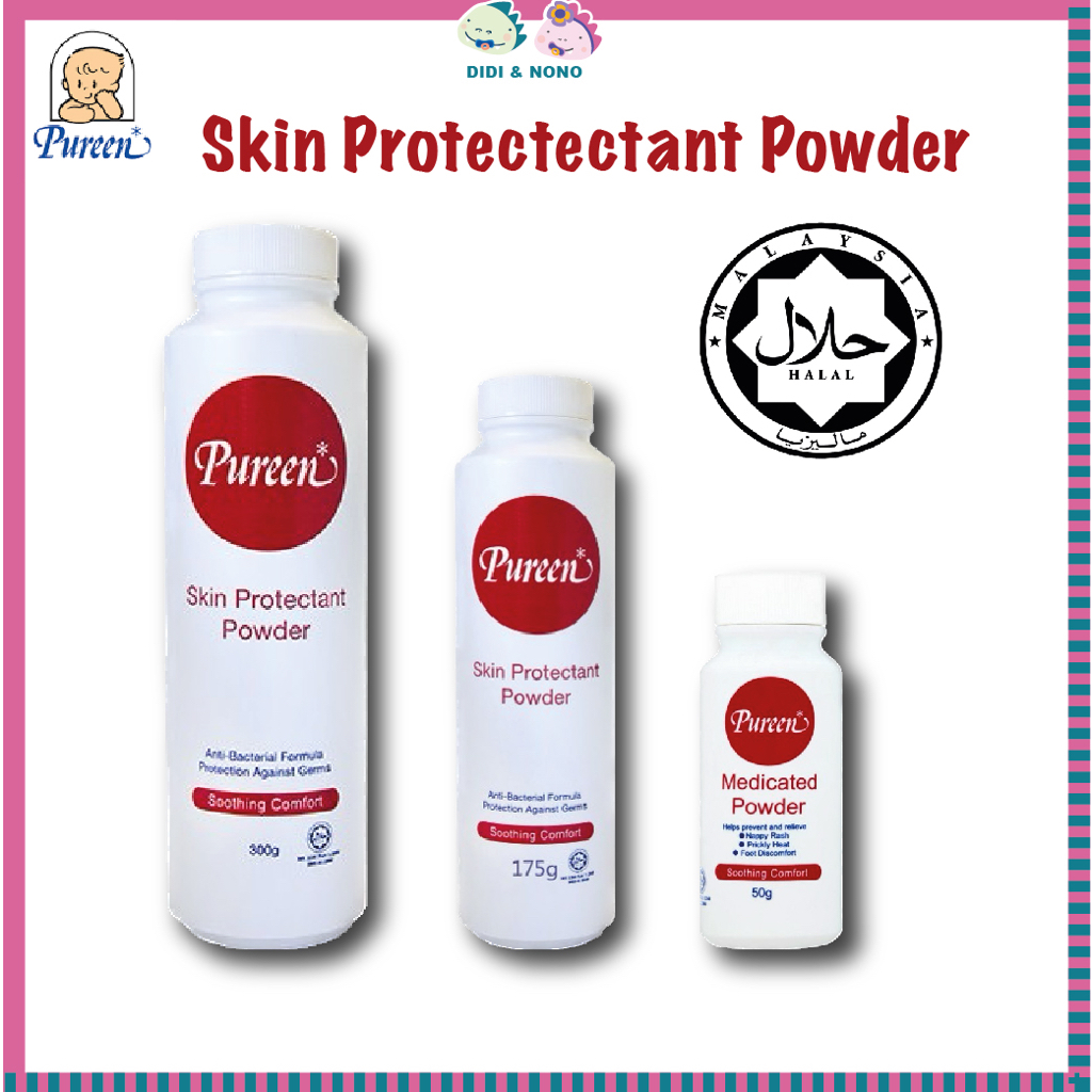 Pureen Skin Protectant Powder Bedak Bayi Kulit Sensitif 100g / 175g ...