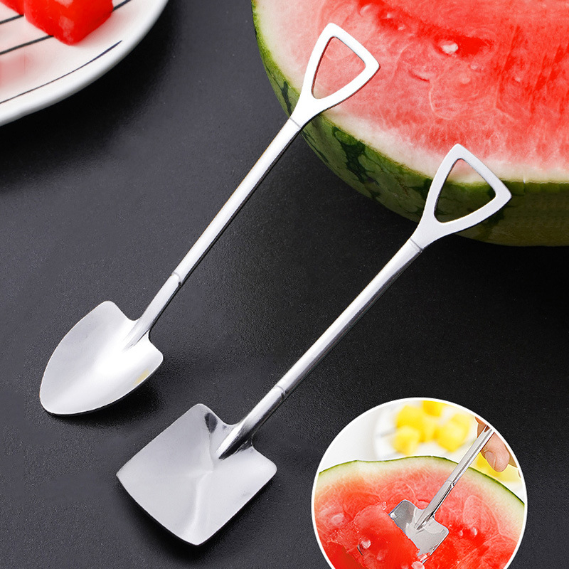 2pc/set SUDU 304 STAINLESS STEEL Creative Retro Watermelon Artifact Cute Scoop Fruit Dessert Ice ...