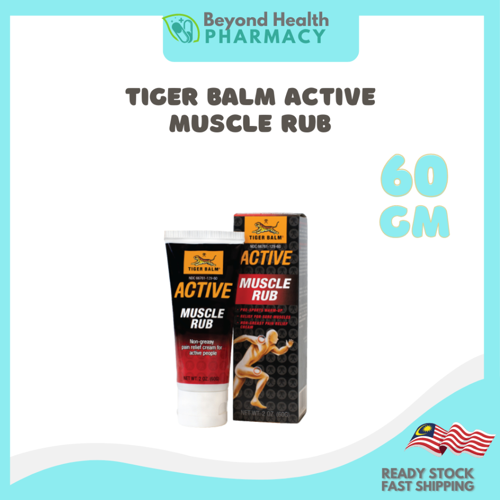 TIGER BALM ACTIVE MUSCLE RUB 60G | Shopee Malaysia