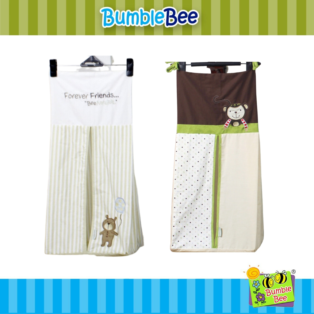 [Clearance] Bumble Bee Embroidery Baby Diaper Stacker (Premium Combed ...