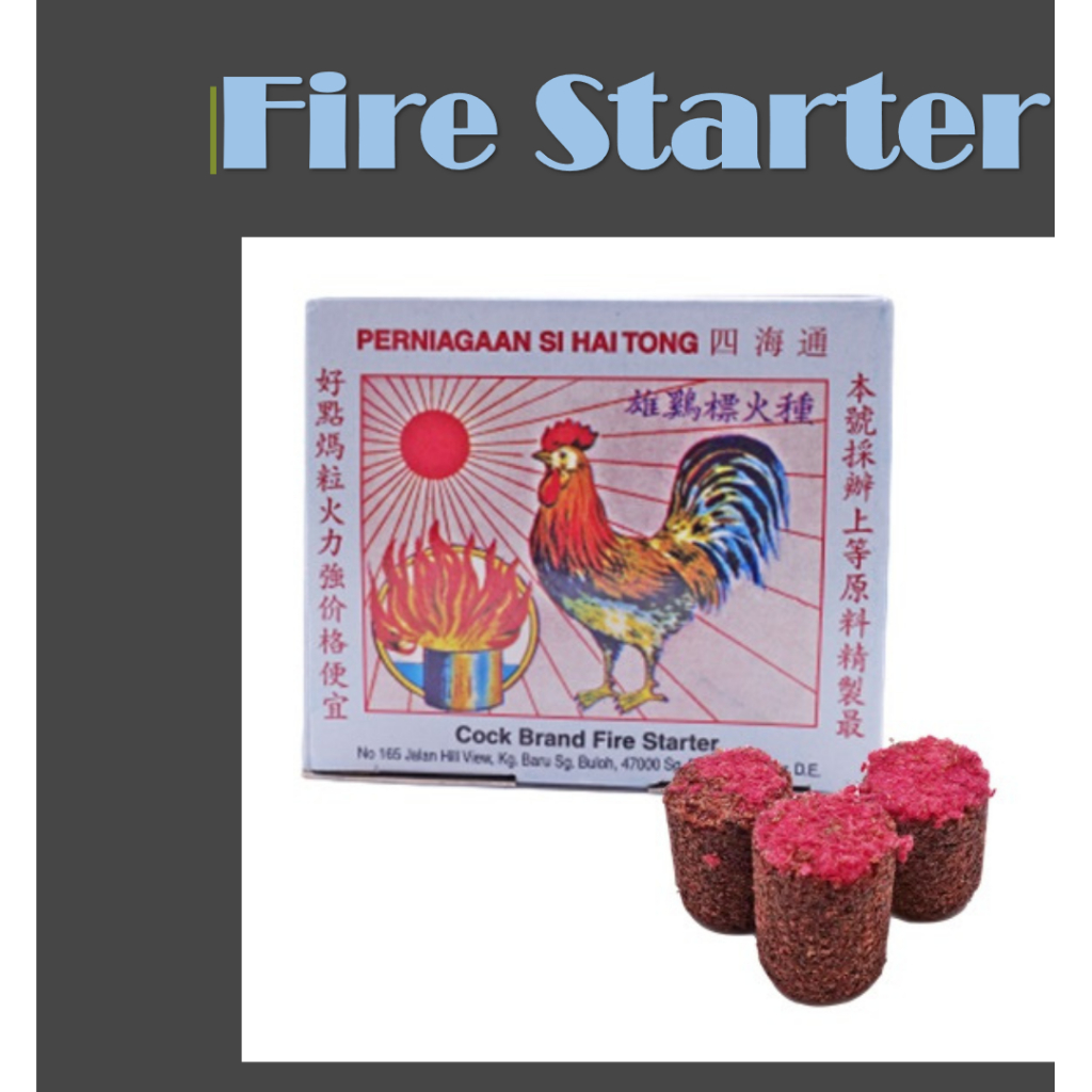 Camping Fire Starter Pembakar Arang Penyala Api BBQ Sumbu Api Bakar ...