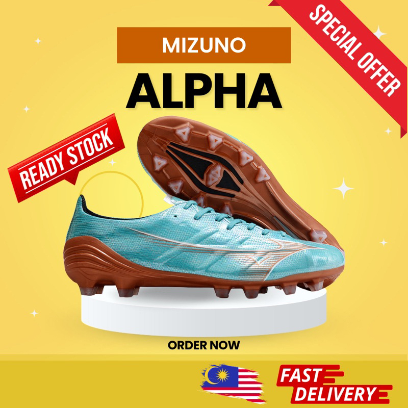 BOOT BOLA MIZUNO ALPHA PREMIUM GRED (READY STOCK🇲🇾) | Shopee Malaysia